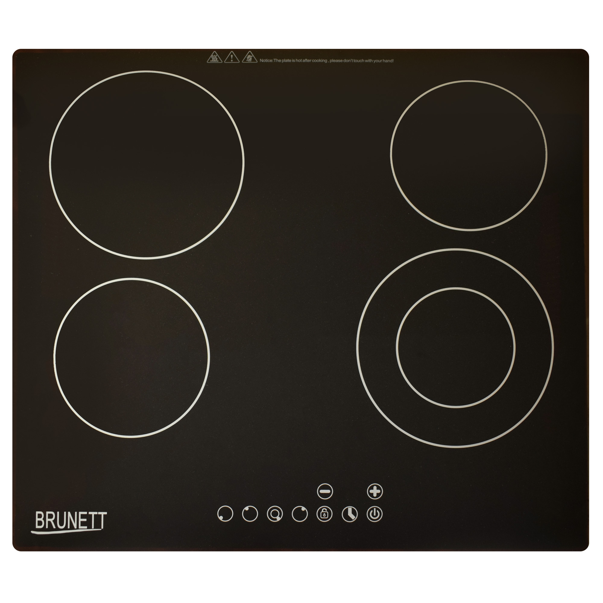 Estufa eléctrica de empotrar infrarrojo en color negro 4763