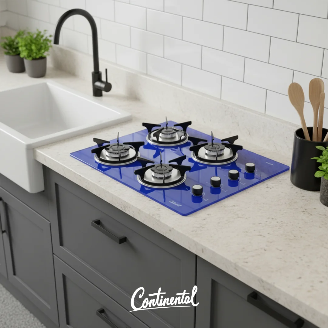 Estufa azul empotrable gas propano CONTINENTAL 6521